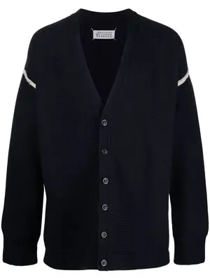 MAISON MARGIELA Elbow-patch Cardigan - Blue