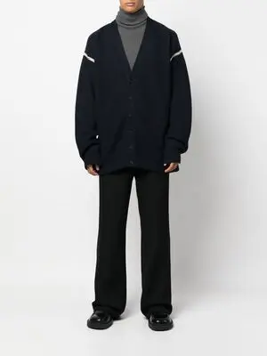 MAISON MARGIELA Elbow-patch Cardigan - Blue