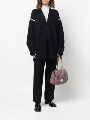 MAISON MARGIELA Elbow-patch Cardigan - Blue