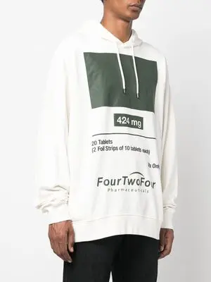 424 Graphic-print Cotton Hoodie