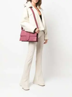 Jacquemus Le Bambinou Leather Tote - Purple