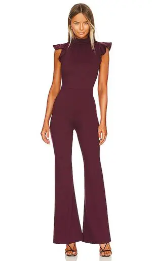 Amanda Uprichard X Davina Jumpsuit - Merlot
