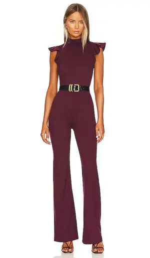 Amanda Uprichard X Davina Jumpsuit - Merlot