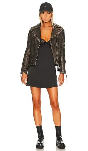 KAT THE LABEL Sienna Slip Dress - Black