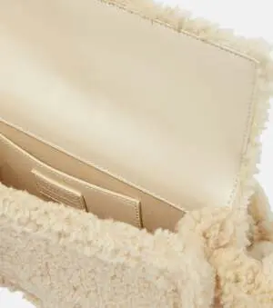 Jacquemus Le Bambidou Shearling Shoulder Bag - Neutrals