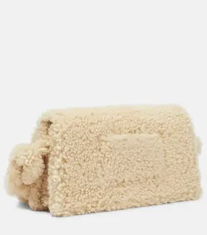 Jacquemus Le Bambidou Shearling Shoulder Bag - Neutrals