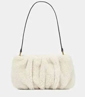 Staud Bean Shearling Shoulder Bag