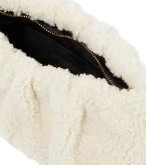 Staud Bean Shearling Shoulder Bag