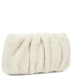 Staud Bean Shearling Shoulder Bag
