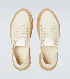 Ami Canvas Lace-up Sneakers