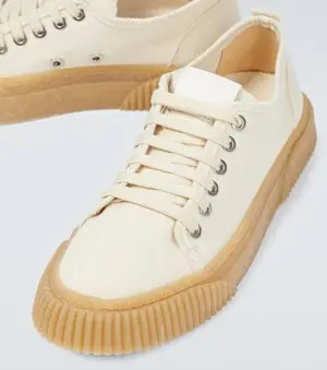 Ami Canvas Lace-up Sneakers