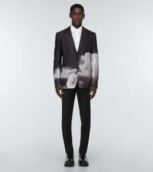 Alexander McQueen Wool And Mohair Slim Pants