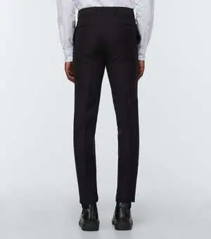 Alexander McQueen Wool And Mohair Slim Pants