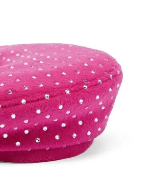 Ruslan Baginskiy Embellished Wool-blend Beret