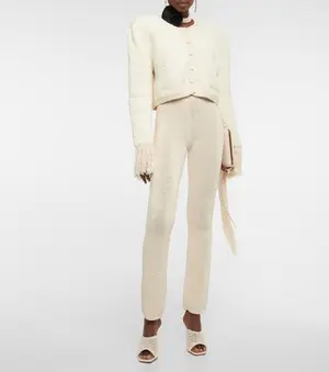 Magda Butrym Crochet High-rise Slim Pants