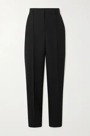 TOTEME Pleated Straight-leg Trousers - Black