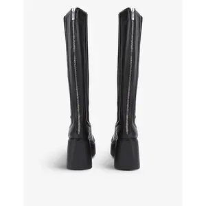 Kurt Geiger Stately Chunky-sole Leather Knee-high Boots