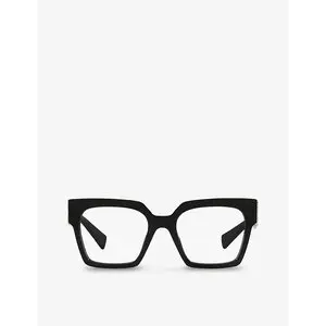 Miu Miu Mu 04uv Square-frame Acetate Eyeglasses - Black