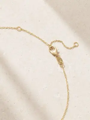 FOUNDRAE Four Heart Clover 18-karat Enamel And Diamond Pendant Necklace