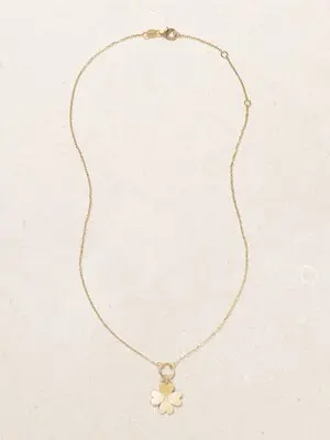 FOUNDRAE Four Heart Clover 18-karat Enamel And Diamond Pendant Necklace