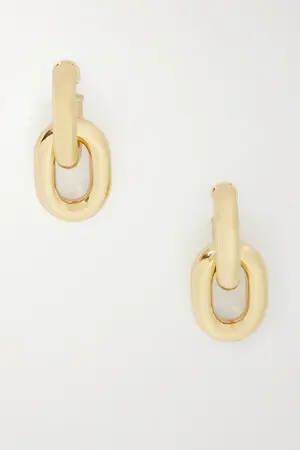 Rabanne Tone Chain Link Earrings - Gold