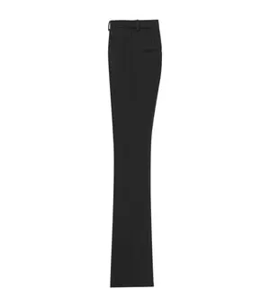 Saint Laurent Wool Striped Tailored Trousers