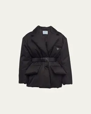 Prada Re-nylon Belted Jacket