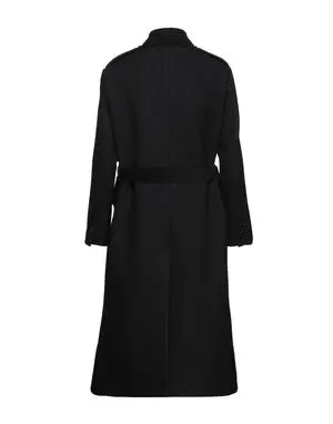 Dolce & Gabbana Coat In Virgin Wool, Cotton, And Lambskin