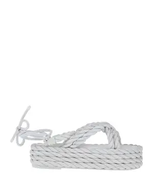 Valentino Garavani Leather Flatform Sandals - White