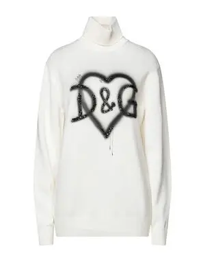 Dolce & Gabbana Cashmere Turtleneck Sweater - Ivory