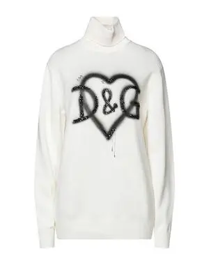 Dolce & Gabbana Cashmere Turtleneck Sweater - Ivory