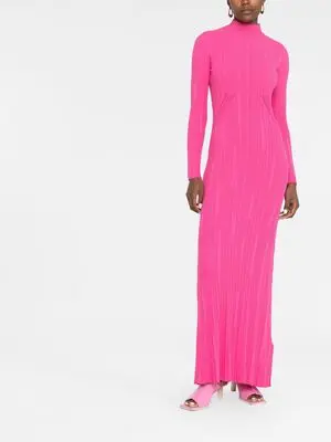 Jacquemus Lenzuolo Pleated Long Dress