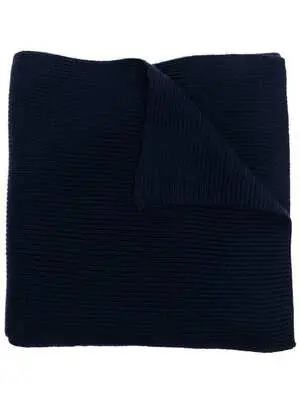Polo Ralph Lauren Ribbed Knit Wool Scarf - Blue