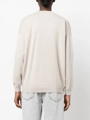 Brunello Cucinelli Bead-detail V-neck Jumper