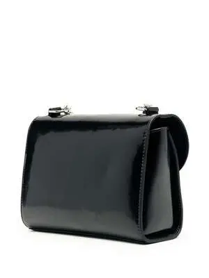MSGM Brushed Faux Leather Crossbody Bag