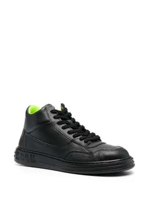 MSGM Logo-print High-top Sneakers
