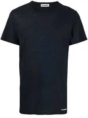 JIL SANDER Crew-neck Fitted T-shirt - Blue