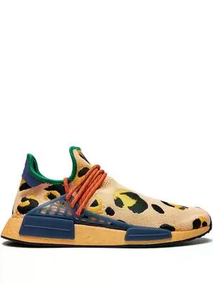 Adidas X Pharrell Hu Nmd Animal Print Sneakers - Orange