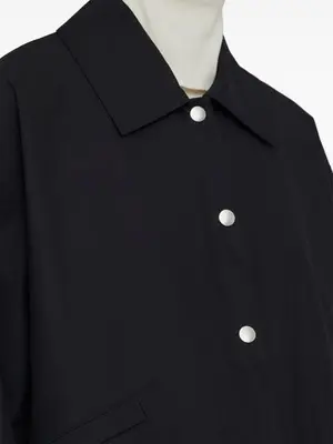 JIL SANDER Logo-print Shirt Jacket - Black