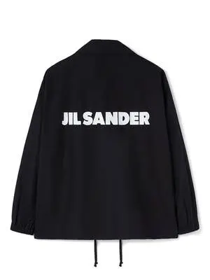 JIL SANDER Logo-print Shirt Jacket - Black