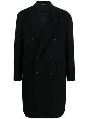 Tagliatore Double-breasted Tailored Coat - Black