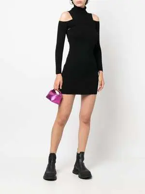 Costume National Cut-out Knit Mini Dress