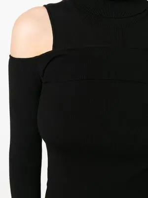 Costume National Cut-out Knit Mini Dress