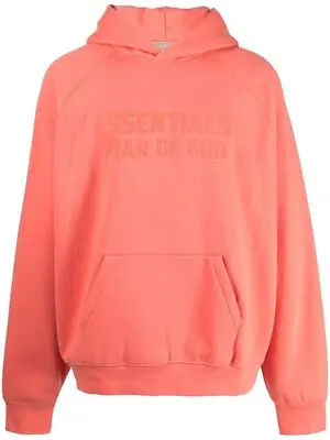 Fear Of God Logo-print Cotton Hoodie - Pink