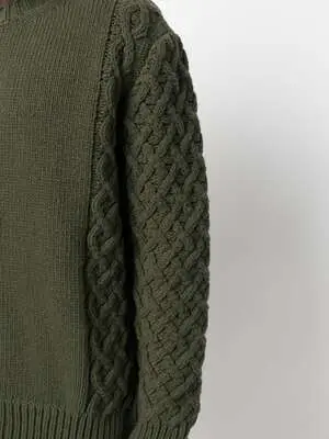PRESIDENT’S President's Cable-knit Crew Neck Jumper