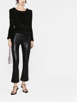Alberta Ferretti Long-sleeve Knitted Jumper - Black