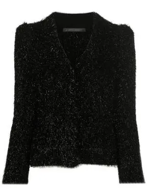 Alberta Ferretti V-neck Fluffy Jumper