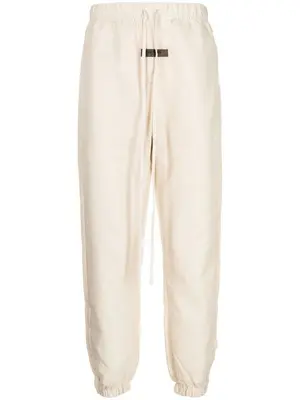Fear Of God Logo-tag Drawstring Track Pants - Neutrals