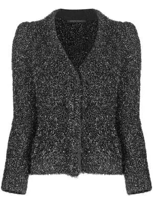 Alberta Ferretti Metallic Knitted Jacket