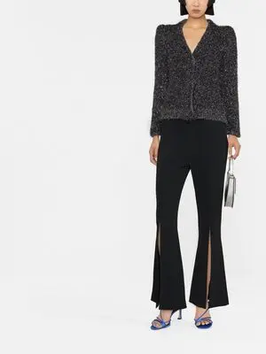 Alberta Ferretti Metallic Knitted Jacket